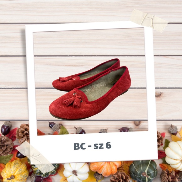 BC Footwear | Shoes | Red Suede Tassel Loafers Cozy Stylish | Poshmark